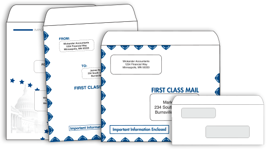 Drake® Slip Compatible Sheet #10 Estimated Payment Envelopes