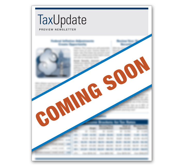 Preview: Tax Update Newsletter 2025 - Item: #03-300