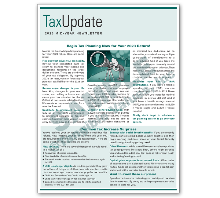 Mid-Year Newsletter 2023 - Item: #03-500