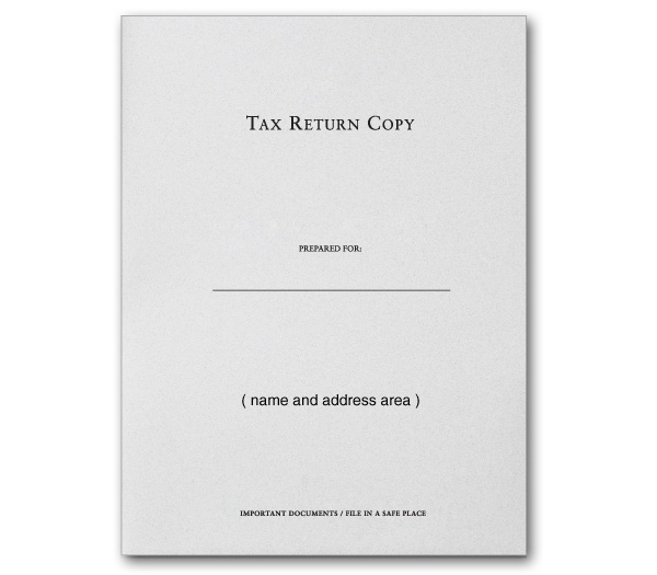 Quality Tax Return Copy Folder - Pepper - Item: #10-500
