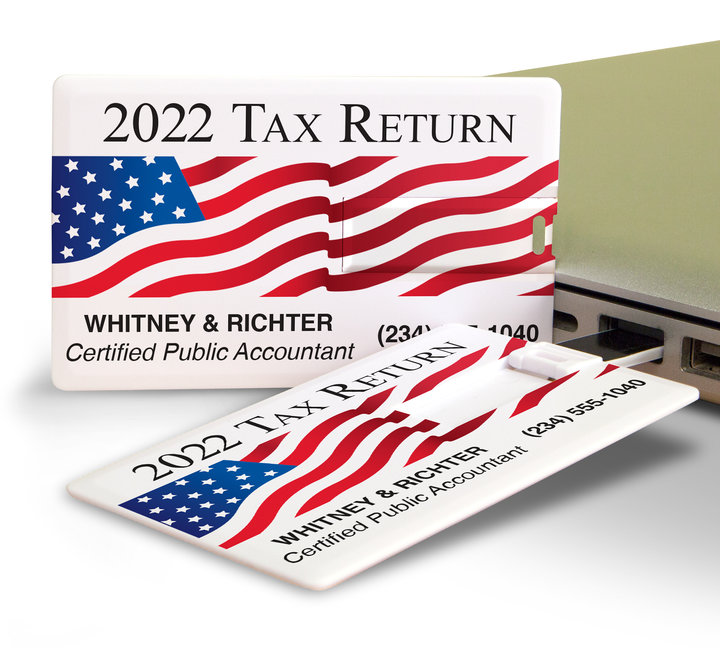 Annual Custom USB Card Drive - 2GB - Item: #17-301