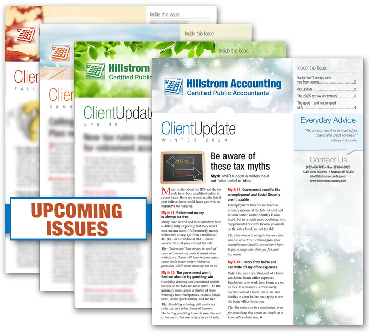Client Update Print Newsletter Subscription - Item: #33-451