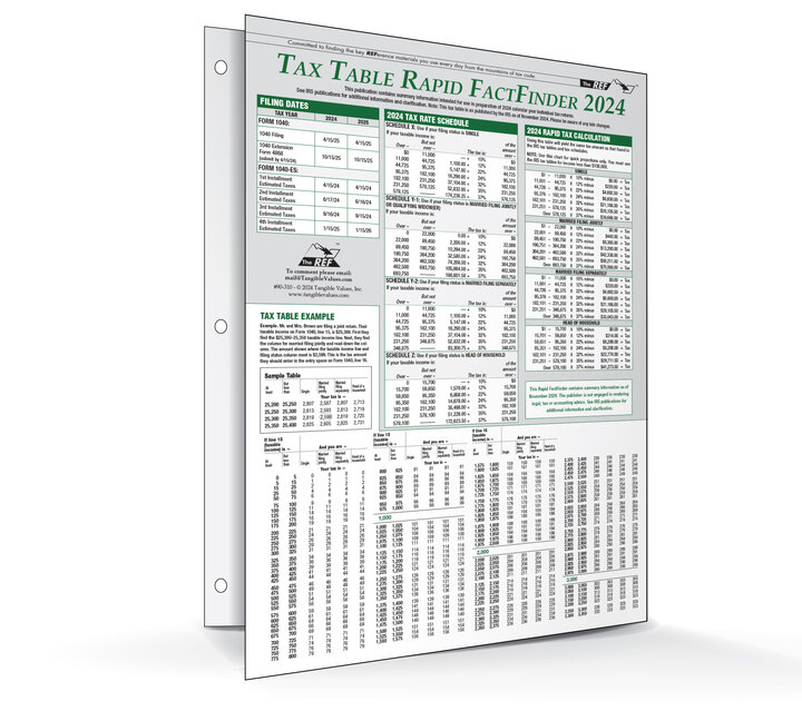 Tax Table FactFinder 2024 - Item: #90-310