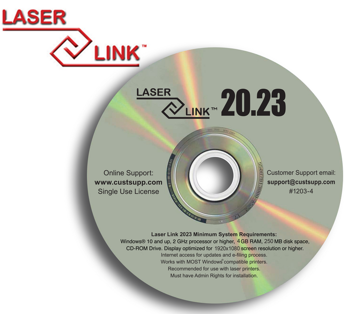 Laser Link 20.23 with E-file (CD-ROM) - Item: #92-12034