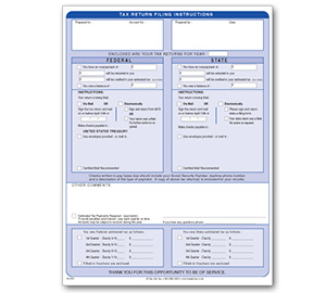 Quarterly Payroll Filing Instr. Pad - Item: #30-000