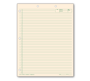 Letter Size Accounting Writing Pads