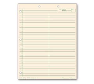 Letter Size Accounting Writing Pads