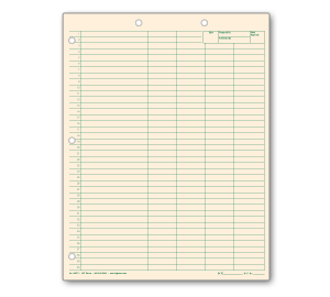 Letter Size Accounting Writing Pads