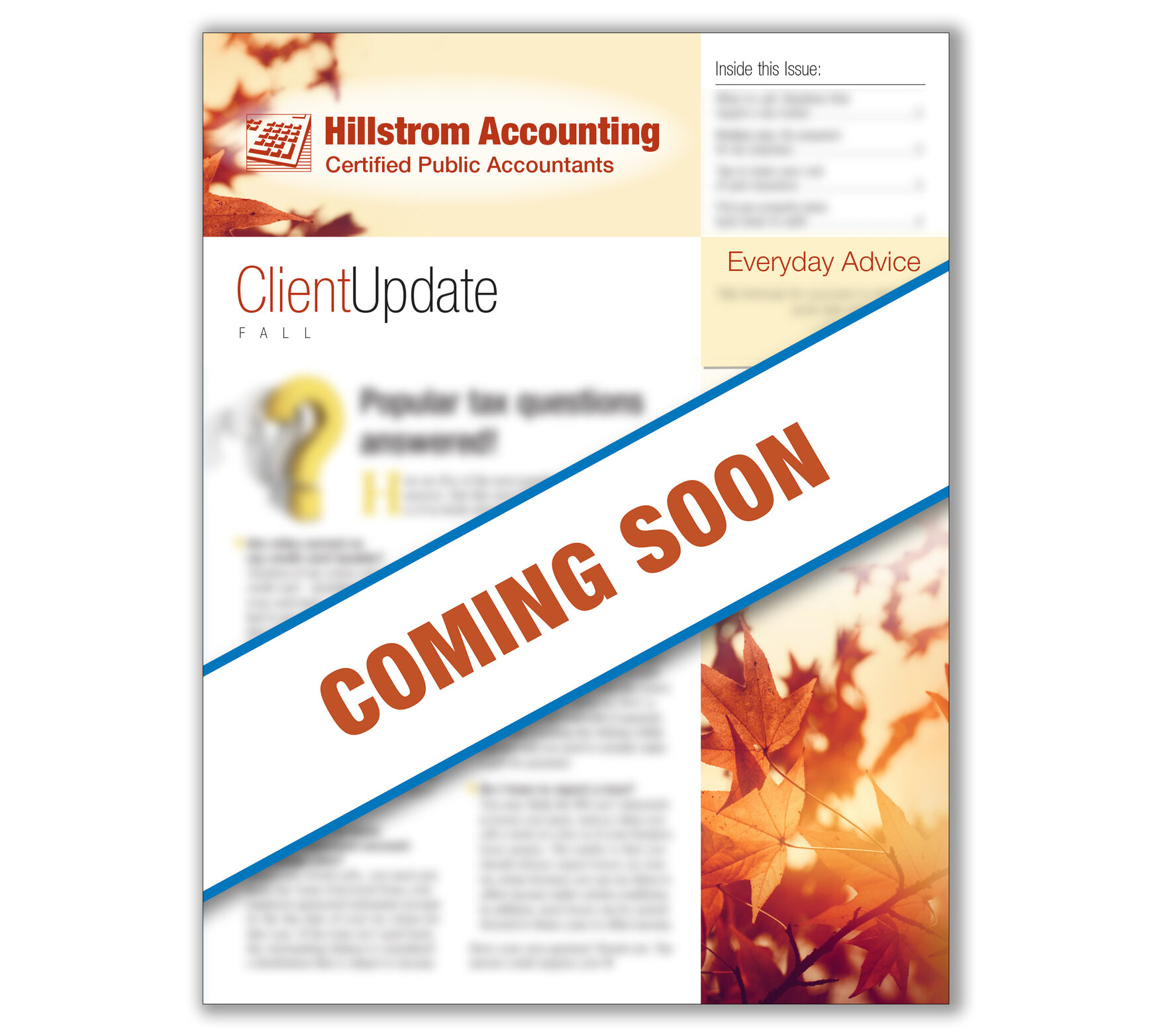 Client Update Newsletter - 2025 Fall Edition - Item: #03-411