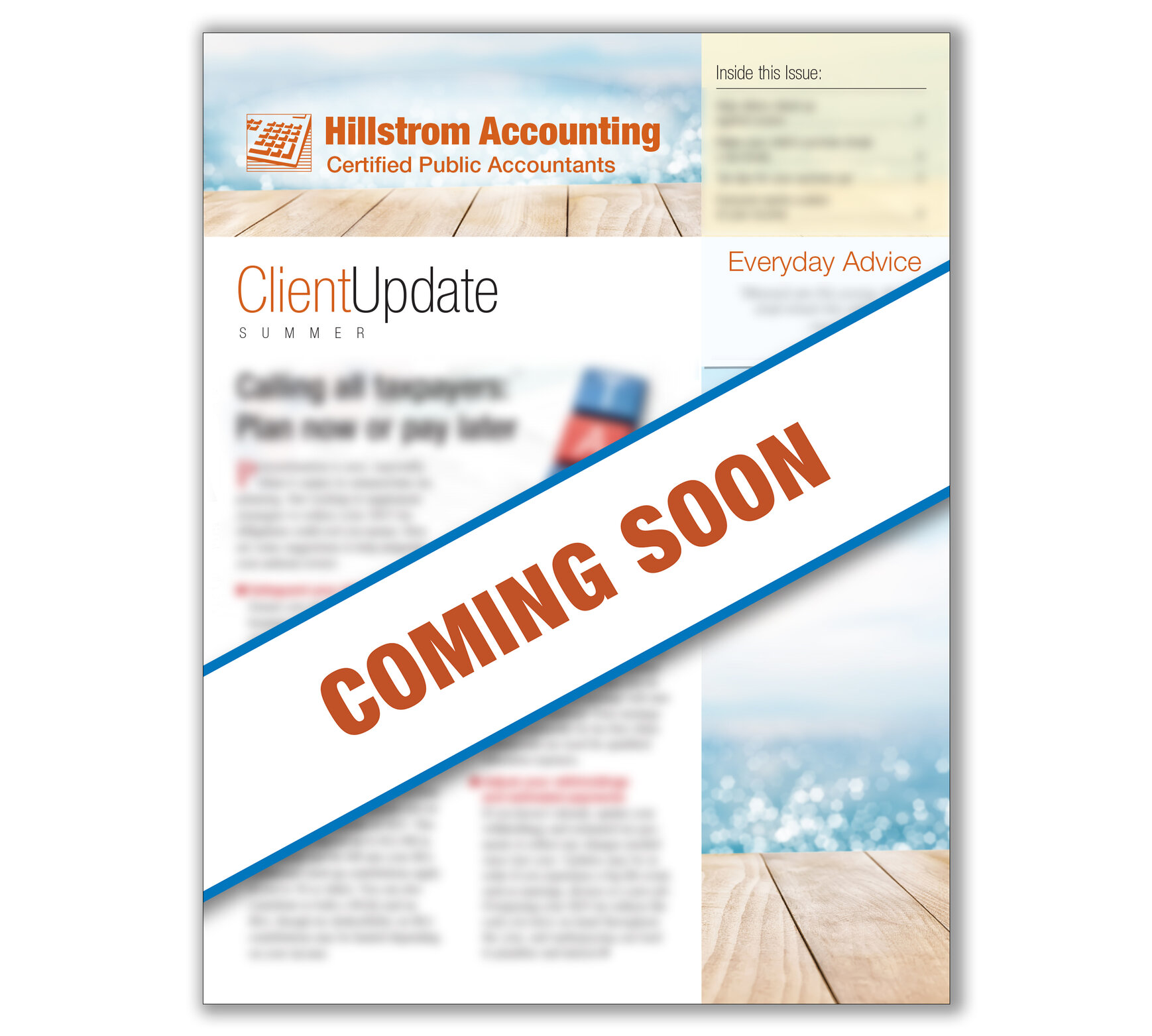 Client Update Newsletter - 2026 Summer Edition - Item: #03-441
