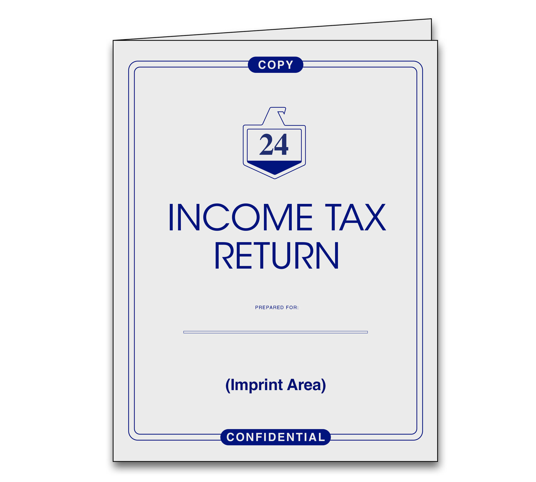 Copy Covers 2024 GRAY/BLUE Imprinted - Item: #06-301