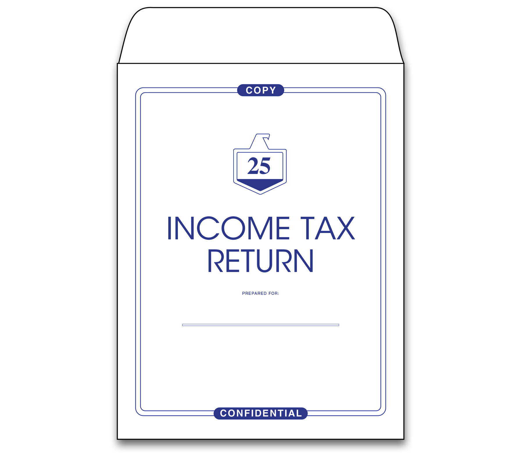 White/BLUE Copy Envelopes 2025 (9 X 12) - Item: #07-130