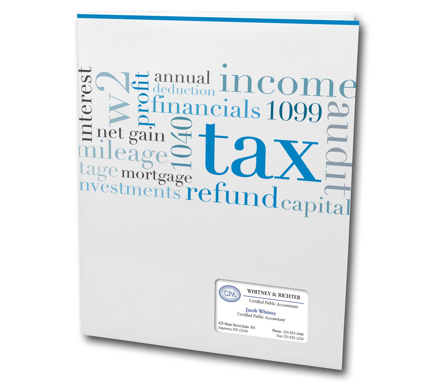 Firm Spotlight Folder: Tax Term Collage - Item: #10-310