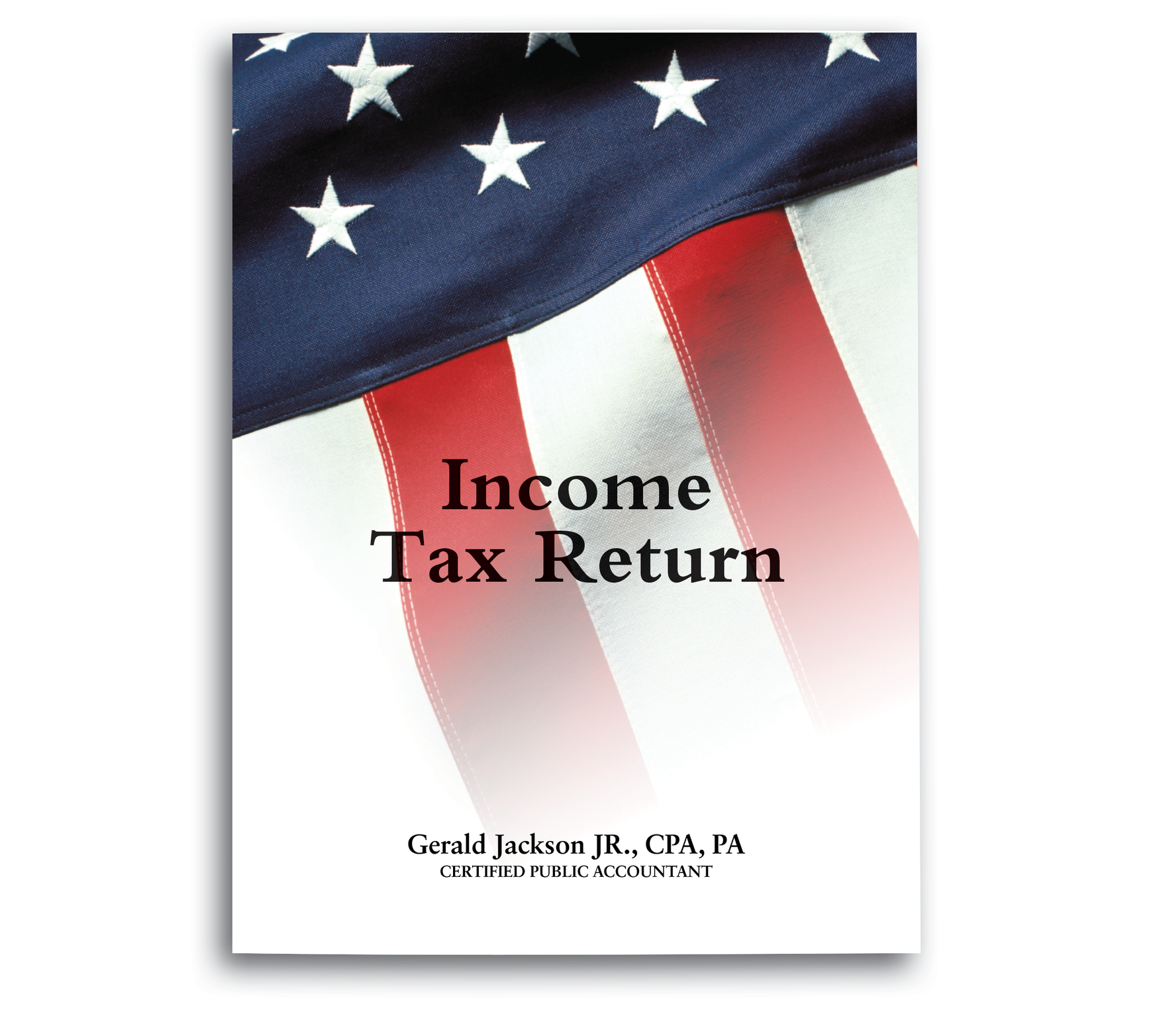 Stars & Stripes Tax Rtn Color Pkt Folder-Imprint - Item: #10-421