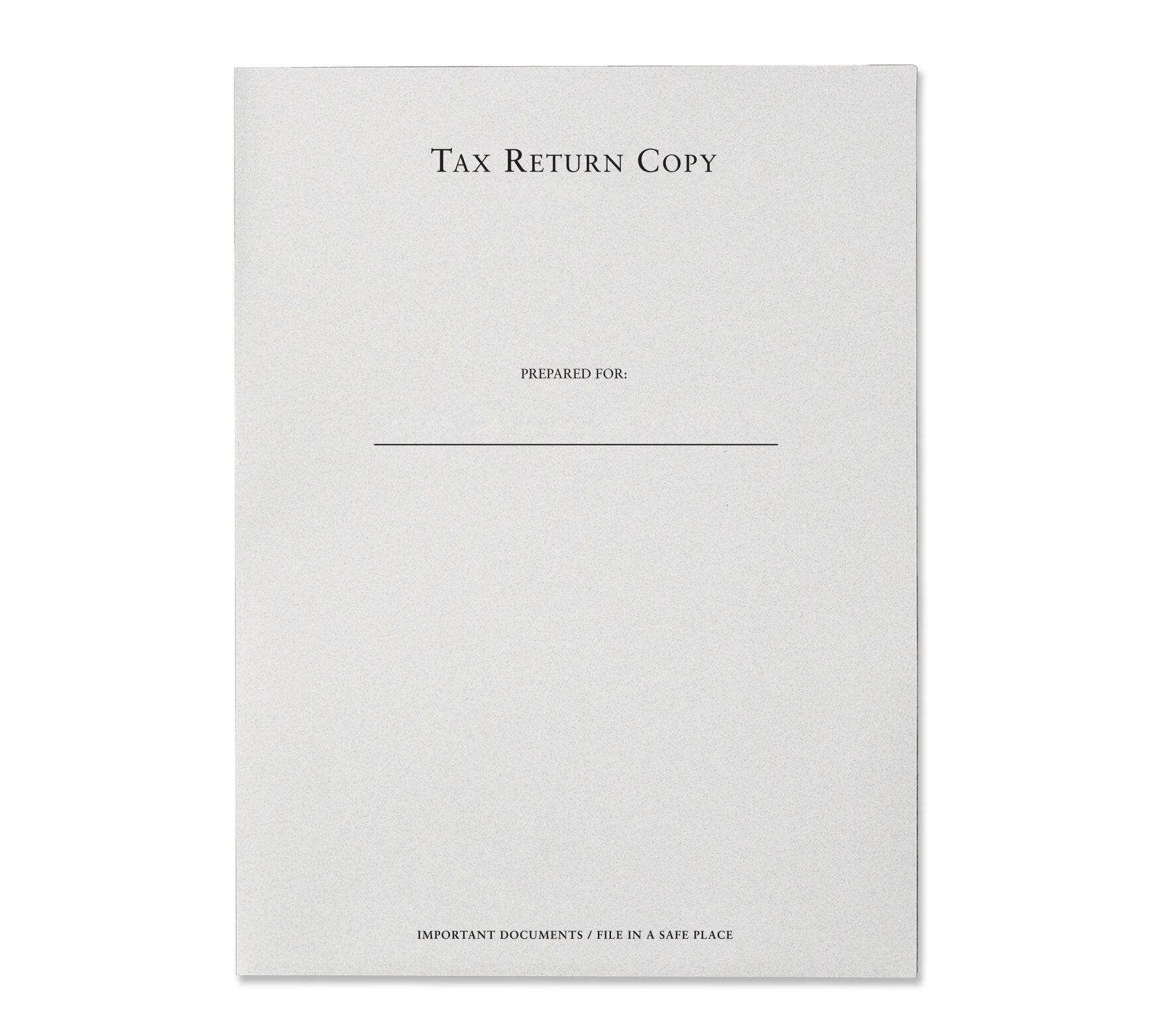 Quality Tax Return Copy Folder - Pepper - Item: #10-500