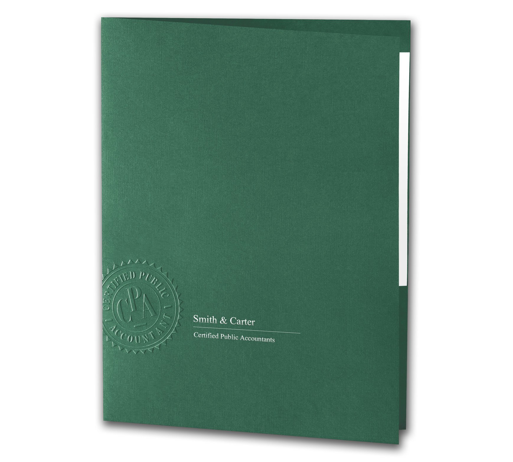 Green Two Pocket Folder
