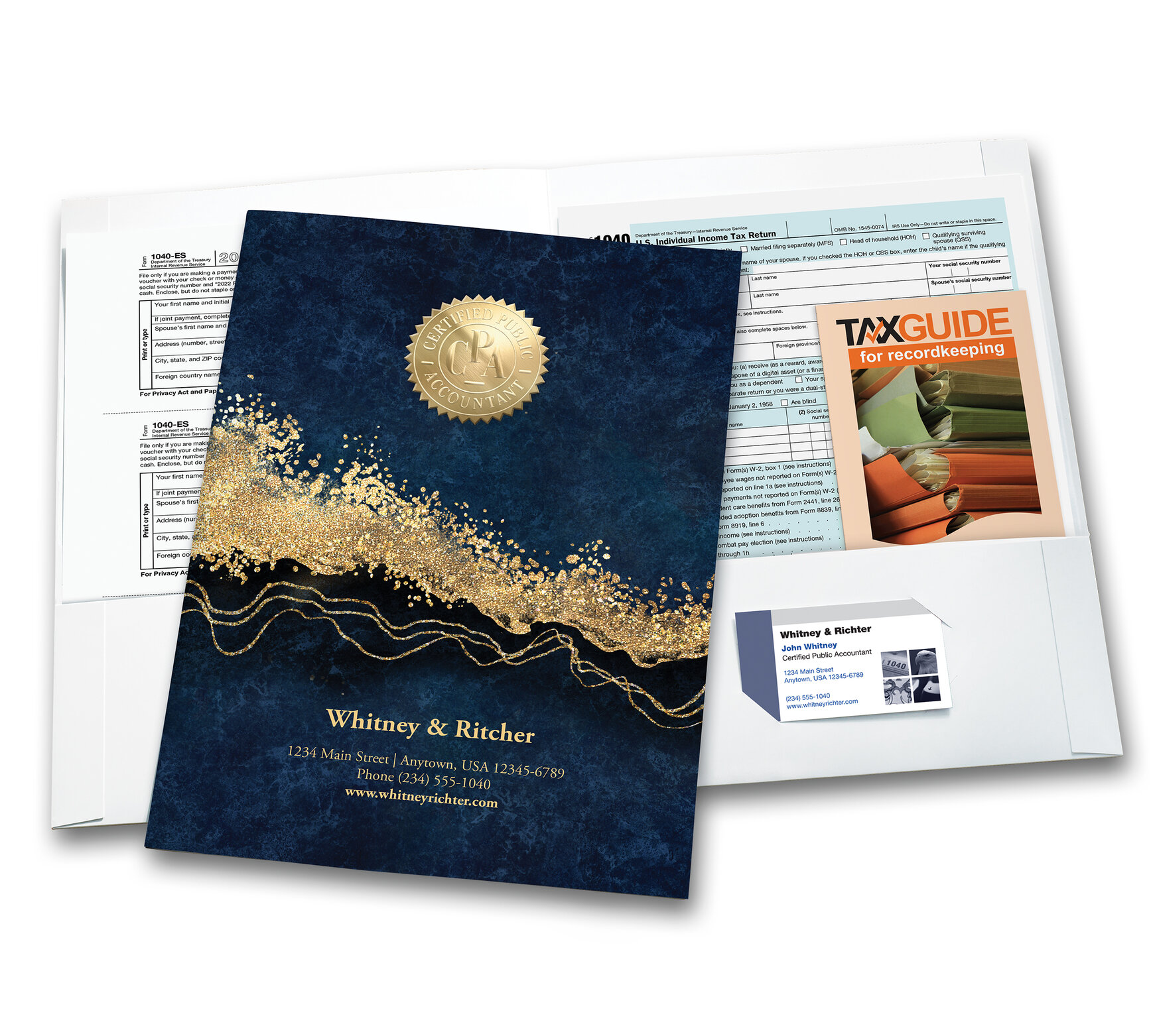 Custom Reinforced Edge Personalized Pocket Folders - Item: #10-911