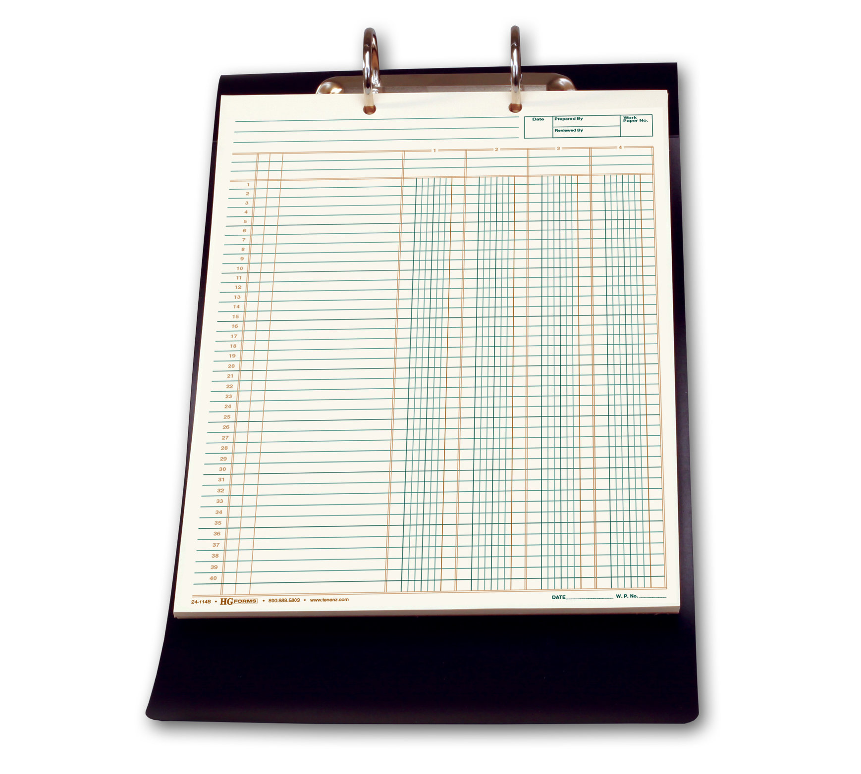 11" 2-Ring Top Binder Black Poly - Item: #14-110