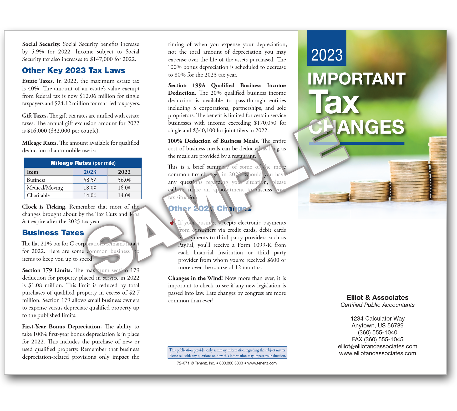 New Tax Changes For 2022