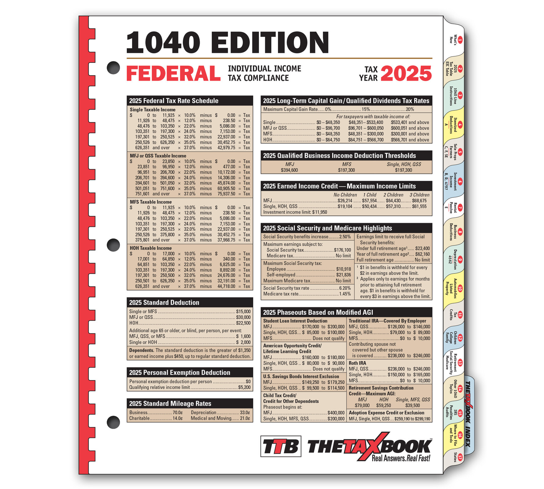 The TaxBook 1040 Edition 2025 - Item: #90-201