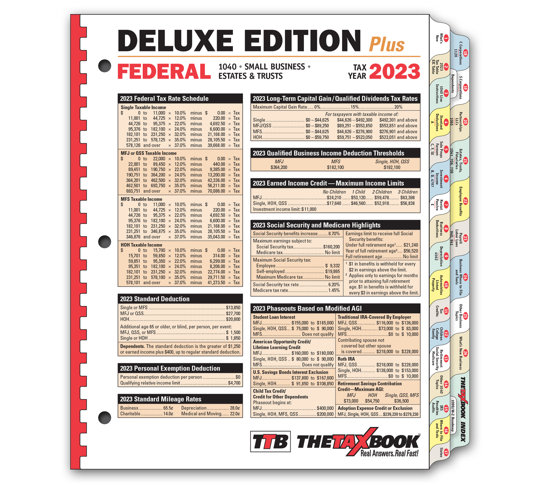 The TaxBook Deluxe Edition 2023 - Item: #90-211