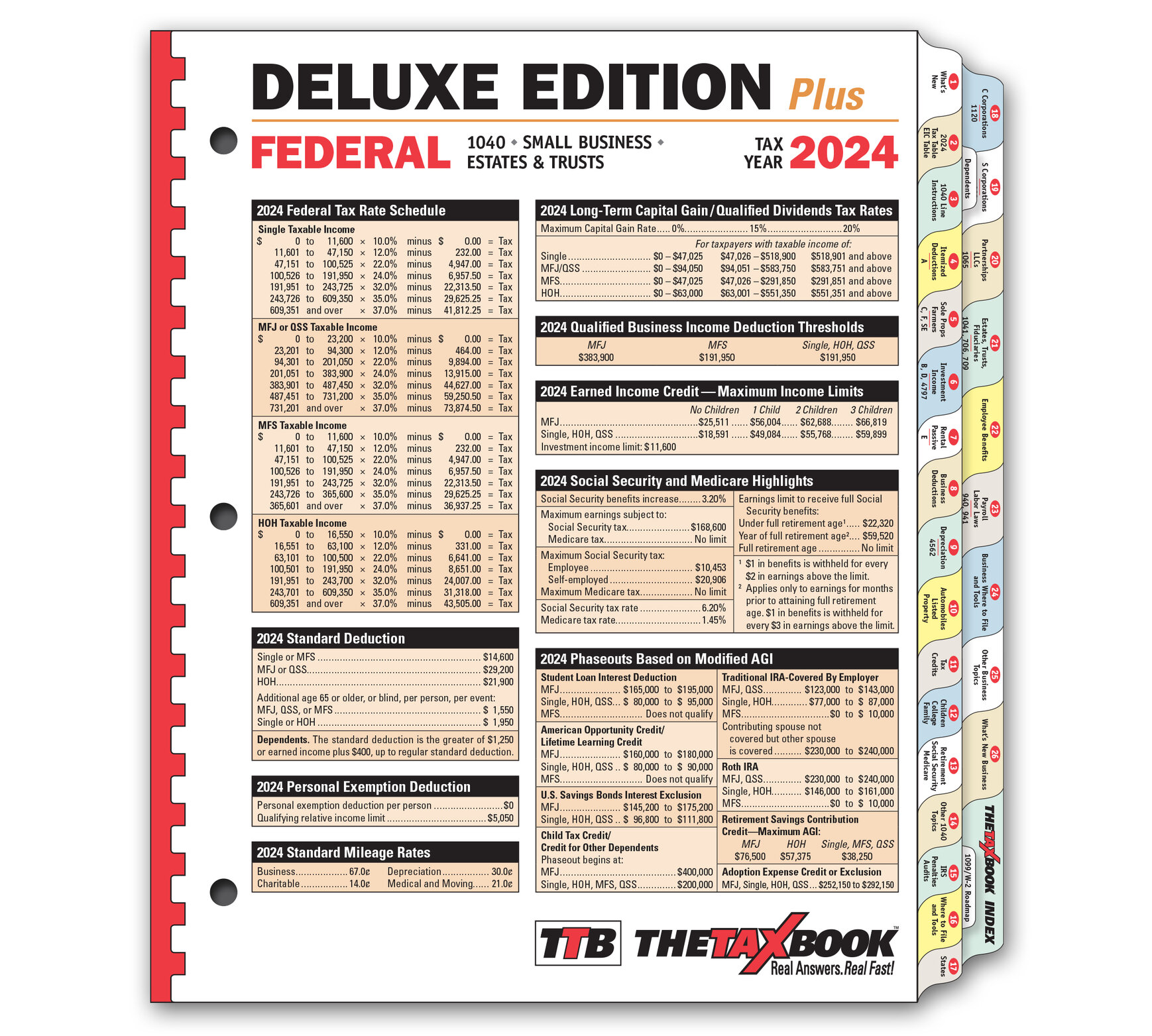 The TaxBook Deluxe Edition 2024 - Item: #90-211