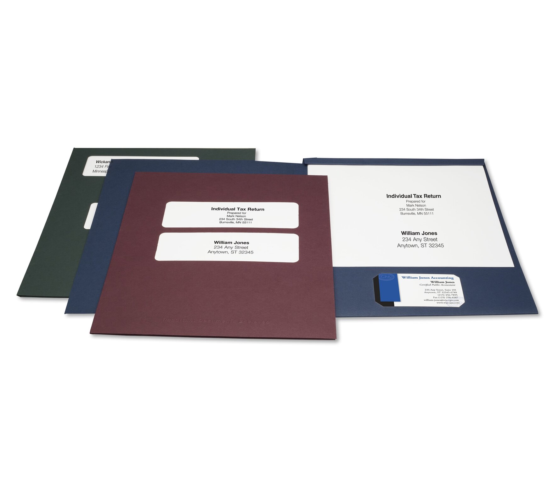 TotalTax Tax Return Slip Sheet Folders