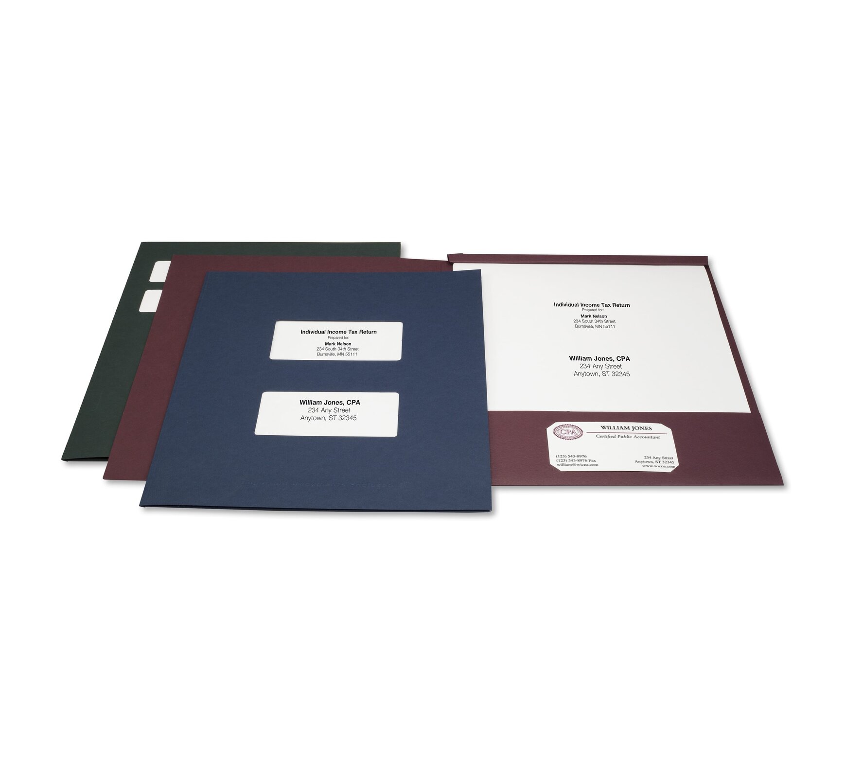 InTax Tax Return Slip Sheet Folders